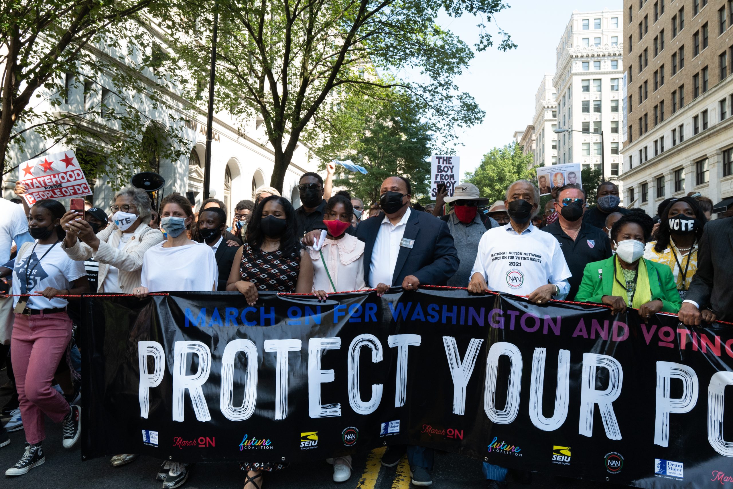 Martin Luther King III and organizations mobilizing for voting rights ...