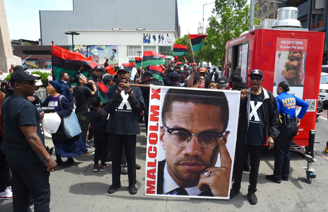 Malcolm X celebrated on 125th Street