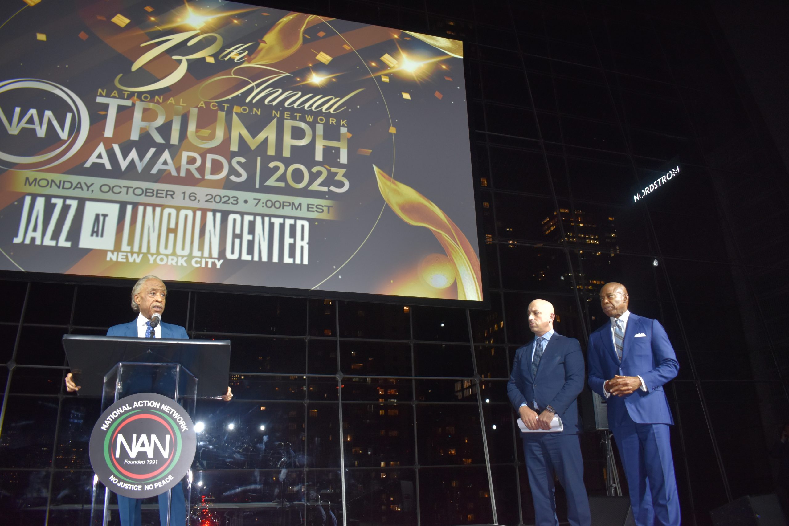 Mayor Adams joins Rev. Al Sharpton at NAN Triumph Awards