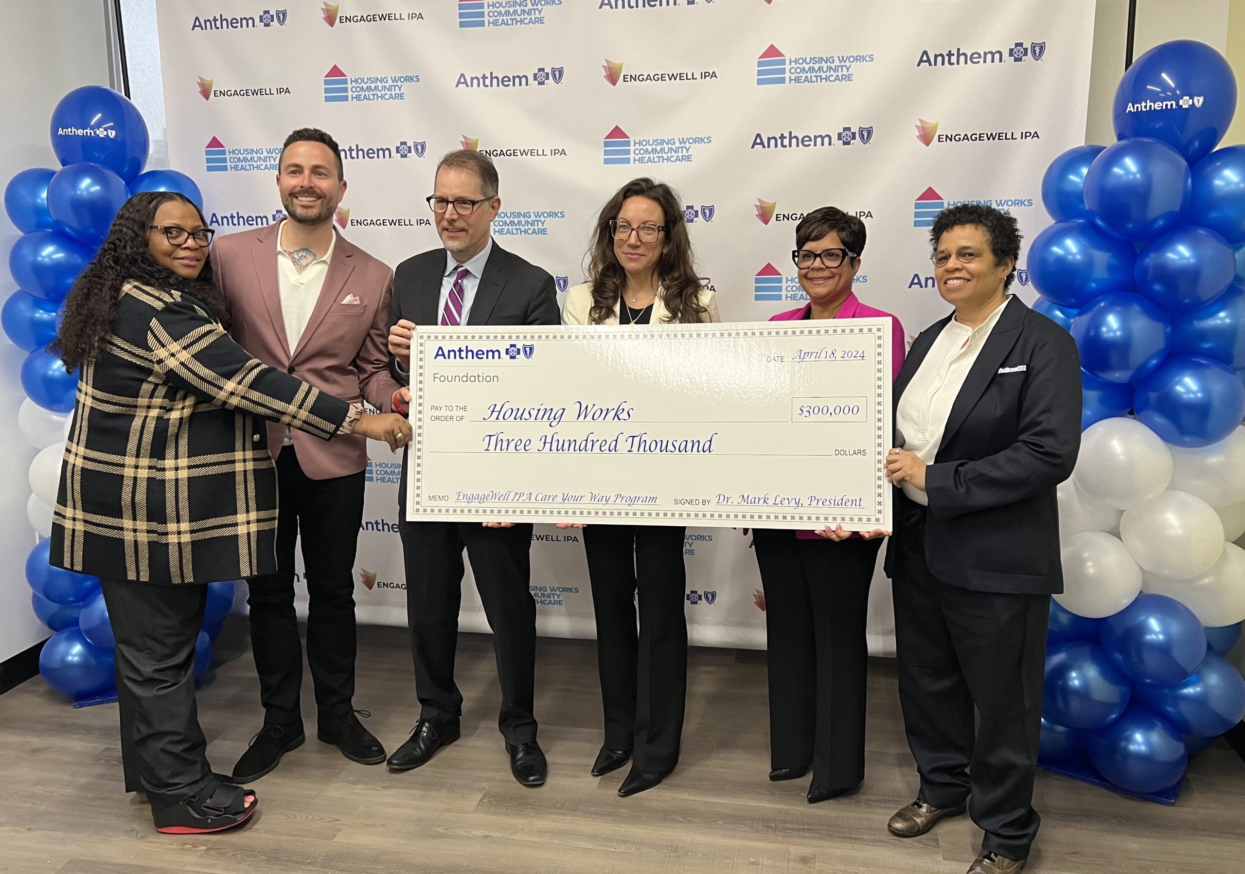 Housing Works receives $300,000 grant from Anthem Blue Cross and Blue ...