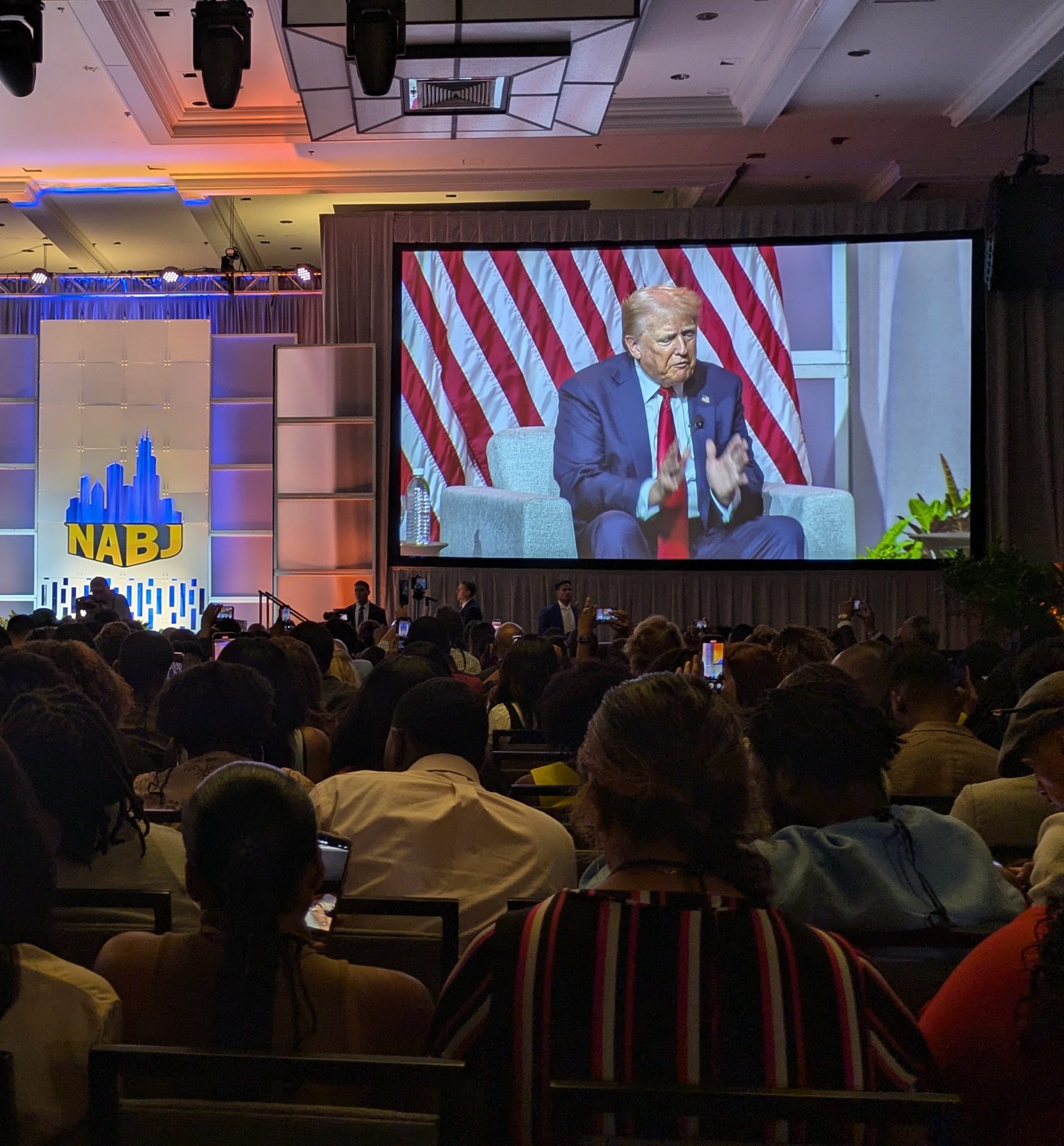 Despite controversy, Trump addresses Black journalists in Chicago
